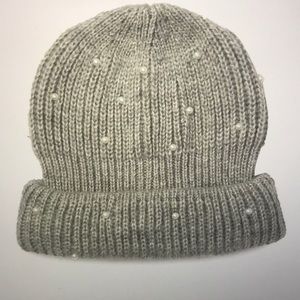 14th & Union | Accessories | 4th Union Faux Pearl Embellished Beanie ...